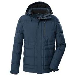 Steppjacke Killtec "KOW 87 MN QLTD JCKT", Damen, Gr. XXL, dunkelblau, Obermaterial: 100% Polyester;Futter: 100% Polyester;F&uuml;llung: 100% Polyester, Jacken Steppjacke, Wasserabweisende Herren Steppjacke mit abnehmbarer Kapuze
