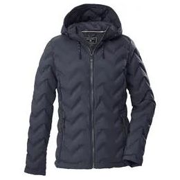 Steppjacke Killtec "KOW 23 WMN QLTD JCKT", Damen, Gr. 38, blau (nachtblau), Oberseite: 100% Polyester;R&uuml;ckseite: 100% Polyester;F&uuml;llung: 100% Polyester, Jacken Steppjacke, Wasserabweisende Damenjacke mit verstellbarer Kapuze und Taschen
