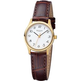 Regent Uhren Regent Uhr Damen Gr&ouml;&szlig;e One Size gold / schwarz / wei&szlig;