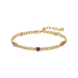 Lucardi Bracelet 'Herz' female Gold size Onesize