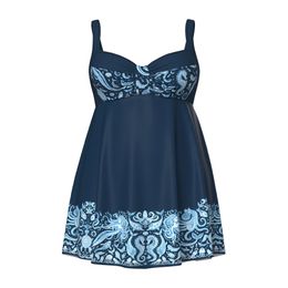 Ulla Popken Tankini Damen Gr&ouml;&szlig;e XXXL dunkelblau