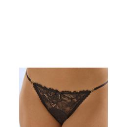 Lascana Tanga 'Samara' schwarz Gr. 32/34 f&uuml;r Damen