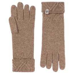Roeckl Strickhandschuhe 'FROZEN WINTER' Damen Gr&ouml;&szlig;e one size beige / sand / beigemeliert / braun / hellbraun