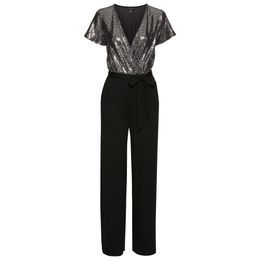 Laura Scott Jumpsuit 'Laura' Damen Gr&ouml;&szlig;e 7XL schwarz / silber