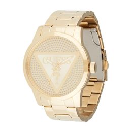 Guess Uhr 'Badge' Herren Gr&ouml;&szlig;e One Size ecru / gold