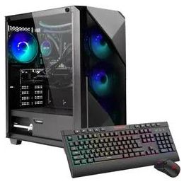 GAMEMAX Gaming-PC "Striker 7630 AMD Ryzen 5 9600X RTX 5070Ti 32GB DDR5 1TB SSD", schwarz, Microsoft Windows 11 Home (64 Bit), 32 GB RAM 1.000 GB SSD, Desktop-PCs, Windows 11, DDR5 RAM