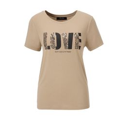 Aniston Casual T-Shirt Damen Gr&ouml;&szlig;e M kitt / gold / schwarz
