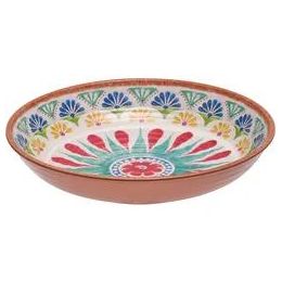 Schale APS "Sch&uuml;ssel "ARABESQUE", &Oslash; 22,5 cm, H&ouml;he ca. 4,5 cm, 0,7 Liter", bunt (terrakotta, dekor), H:4,5cm L:22,5cm T:22,5cm &Oslash;:22,5cm, Melamin, Sch&uuml;sseln, Schale, aus Melamin