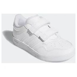 Klettschuh Adidas SPORTSWEAR "HOOPS 4.0", Kinder, Gr. 31, schwarz-wei&szlig; (cloud wei&szlig;, cloud wei&szlig;, core schwarz), Synthetik, Schuhe Klettschuh, f&uuml;r Kinder