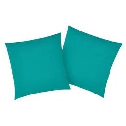 Kissenbez&uuml;ge OTTO HOME "Luisa", blau (petrol), B:50cm L:50cm, Renforc&eacute;, Renforc&eacute;, Kissenbez&uuml;ge, aus 100% Baumwolle, mit Rei&szlig;verschluss, atmungsaktiv, uni