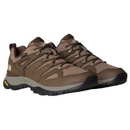 Wanderschuh The North Face "M HEDGEHOG GORE-TEX", Herren, Gr. 42,5, garnet, smokey braun, Synthetik, Schuhe Wanderschuh, wasserdicht, mit VIBRAM-Sohle, profiliertes Laufsohlenprofil