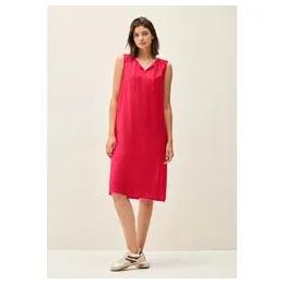 Midikleid Cecil, Damen, Gr. L (42), US-Gr&ouml;&szlig;en, rot (glazed apple rot), Stoff, 88% Viskose, 12% Nylon, unifarben, normal wadenlang, Rundhals, B&uuml;ndchen, Kleider Midikleid, soft und trageangenehm