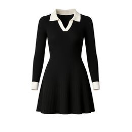 Woman Vision Kleid Damen Gr&ouml;&szlig;e 36/38 schwarz Winterkleid