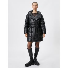 KOTON &Uuml;bergangsmantel Damen Gr&ouml;&szlig;e XS schwarz Wintermantel