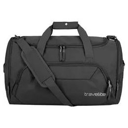 Reisetasche Travelite "KICK OFF, verschiedene Gr&ouml;&szlig;en und Farben", Gr. B/H/T: 50cm x 29cm x 30cm, schwarz, Polyester, unifarben, Taschen Reisetasche, Reisegep&auml;ck Sporttasche Freizeittasche mit Aufsteckfunktion