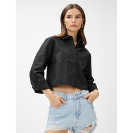 KOTON Bluse Damen Gr&ouml;&szlig;e L schwarz