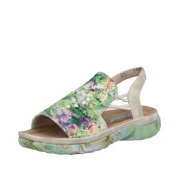 Rieker Sandale Damen Gr&ouml;&szlig;e 39 gr&uuml;n / lila / orange