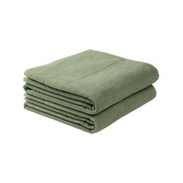 Schiesser Towel 'Duschtuchset Turin - 2-teilig' female Green size One Size