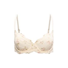 Lindex BH 'Senna Valerie' Damen Gr&ouml;&szlig;e 75 creme / gr&uuml;n / altrosa