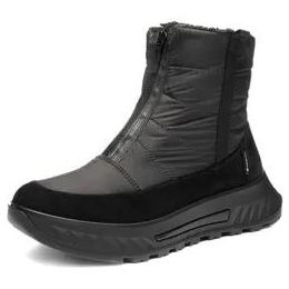 Winterboots Ara "ST.MORITZ", Damen, Gr. 7,5 (41), schwarz, Textil, Veloursleder, Schuhe Winterboots, Snowboots, Winterstiefel mit Weite H (sehr weit)