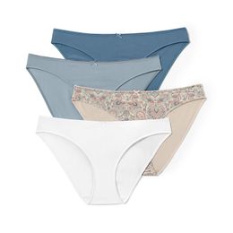 Tchibo - 4 Slips - Damen - Gr. M - hellblau
