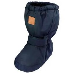 Winterstiefel MaxiMo, M&auml;dchen, Gr. 17/18, blau (dunkelmarine), Obermaterial: 100% Polyester, unifarben, Schuhe Winterstiefel, w&auml;rmend, wasserabweisend, rutschfeste Sohle, Klettverschluss, PU-Sohle