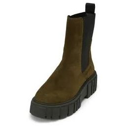 Marc O'Polo Chelseaboots MARC O'POLO "mit leichter Plateausohle", Damen, Gr. 39, gr&uuml;n (m430), Obermaterial: 100% Leder (Rind), unifarben, Schuhe Chelseaboots