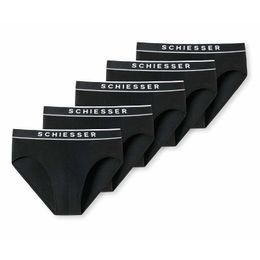 5 Schiesser Rio-Slips - Herren - Gr. L/6 - schwarz