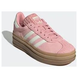 Sneaker Adidas ORIGINALS "GAZELLE BOLD", Damen, Gr. 41, wei&szlig; (wonder mauve, sanftes wei&szlig;, gum 2), Leder, Synthetik, Schuhe Sneaker, Topseller
