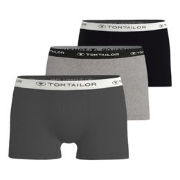 3 Tom Tailor Slipboxer &raquo;Buffer&laquo; - Herren - Gr. M/5 - dunkelgrau