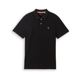 Tom Tailor Piqu&eacute; Poloshirt - Herren - Gr. M - schwarz/print