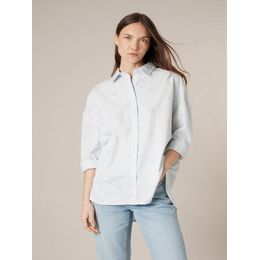 Deeluxe Bluse 'Cassidie' Damen Gr&ouml;&szlig;e XS hellblau / wei&szlig;