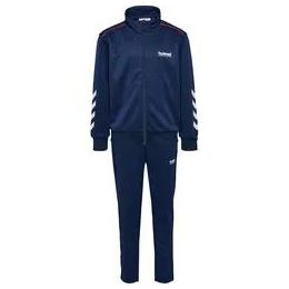 Trainingsanzug Hummel, Jungen, Gr. 152, marineblaus, Obermaterial: 100% Polyester, Sportanz&uuml;ge Trainingsanzug, zweiteiliges Set, aus Polyester, sportlicher Stil