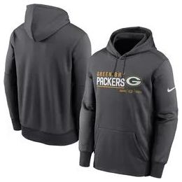 Kapuzenpullover Nike "Nike Hoodie Green Bay Packers Nike Therma", Damen, Gr. XXL, grau, 100% Polyester, Pullover Kapuzenpullover