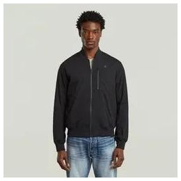 G-Star Raw Bomberjacke G-STAR "Tech Bomber", Herren, Gr. M, schwarz (dk schwarz), Twill, Obermaterial: 65% Baumwolle, 31% Polyamid, 4% Elasthan, regular fit, Rippb&uuml;ndchen, Jacken Bomberjacke, mit Steppfutter