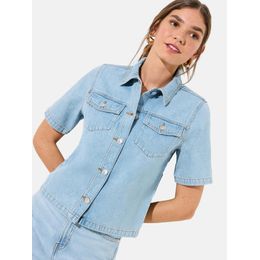 Friends Like These Bluse Damen Gr&ouml;&szlig;e S blue denim