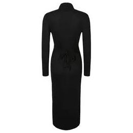 Umstandskleid MAMALICIOUS "MLLEVY LS ROLLNECK JRS MIDI DRESS NOOS", Damen, Gr. L, N-Gr, schwarz, Jersey, Obermaterial: 95% Modal (TENCELTM), 5% Elasthan, unifarben, eng, Kleider