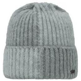 Strickm&uuml;tze Chillouts "Hat", Damen, grau, Strick, Materialmix, mehrfarbig, M&uuml;tzen Strickm&uuml;tze, Grober Rippenstrick, zweifarbig