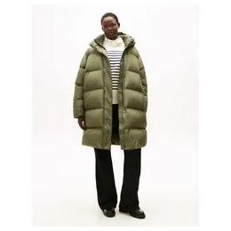 Daunenmantel Tommy Hilfiger Curve "CRV MODERN DOWN REG COAT", Damen, Gr. 50, utility olive, Steppware, Obermaterial: 100% Polyester. Futter: 100% Polyamid. Wattierung: 100% Daunen, unifarben, M&auml;ntel Daunenmantel, in gro&szlig;en Gr&ouml;&szlig;en