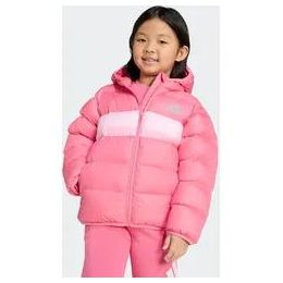 Steppjacke Adidas SPORTSWEAR "Steppjacke KINDER", Jungen, Gr. 116, transparent (pink fusion, clear pink, true pink), Obermaterial: 100% Polyester. Wattierung: 100% Polyester, Jacken Steppjacke