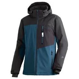 Skijacke Maier Sports "Oravice", Herren, Gr. 25, blau (saphirblau), 100% Polyester, hoch geschlossener Ausschnitt, Jacken Skijacke, Herren Winterjacke mit RV-Taschen und Kapuze, wasserdicht