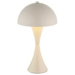 OTTO HOME Tischleuchte "Sivvia Pilzlampe", beige (sandfarben), 1, &Oslash; 20cm H: 36,1cm, 1 Stk., Leuchten, Wippschalter am Kabel, Schirm in Pilzform, Pilzschirm, Metall, E27, Tischleuchte