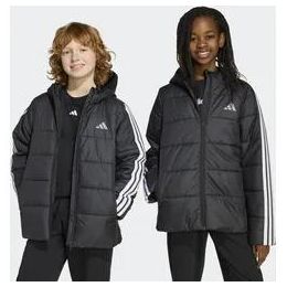 Winterjacke Adidas SPORTSWEAR "ESSENTIALS 3-STREIFEN GEF&Uuml;TTERTE", Kinder, Gr. 164, schwarz, wei&szlig;, Obermaterial: 100% Polyester, normal, Jacken Winterjacke