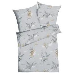 Bettw&auml;sche Kaeppel "Swing", stein, B/L: 155cm x 220cm, 1 Stk., 1 Stk., Interlock-Jersey, B/L: 80cm x 80cm, 2 Stk., Interlock-Jersey, Obermaterial: 100% Baumwolle, Bettw&auml;sche, Bettw&auml;sche