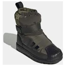 Winterstiefel Adidas ORIGINALS "SUPERSTAR 360 WINTERIZED STIEFEL F&Uuml;R KINDER", M&auml;dchen, Gr. 31, gr&uuml;n (shadow olive, core schwarz, focus olive), Synthetik, Textil, Schuhe Winterstiefel, Winterschuhe, Winterboots, Snowboots, f&uuml;r Kinder & Jugendliche