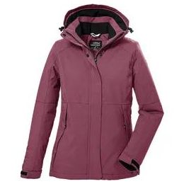 Outdoorjacke Killtec "KOW 37 WMN JCKT", Damen, Gr. 48, bordeaux, Obermaterial: 100% Polyester;Futter: 100% Polyester;F&uuml;llung: 100% Polyester, Jacken Outdoorjacke, Wasserdichte Damen Funktionsjacke mit abnehmbarer Kapuze
