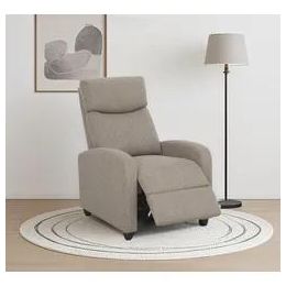 Relaxsessel Home Affaire "JULINOR, TV-Sessel, Ruhesessel mit Schlaffunktion, Webstoff", taupe, B:67,5cm H:58cm T:85cm, Sessel, Relaxsessel, Liegesessel mit manueller Relaxfunktion