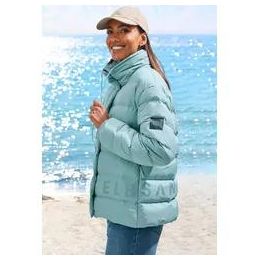 Steppjacke ELBSAND, Damen, Gr. S (36), mint, Obermaterial: 100% Polyester. Futter: 100% Polyester. F&uuml;llung: 100% Polyester, Jacken Steppjacke, mit gro&szlig;em seitlichen Logo-Print