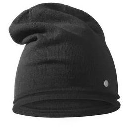 Strickm&uuml;tze Pearlwood "CODY", Damen, schwarz, Feinstrick, Materialmix, unifarben, M&uuml;tzen Strickm&uuml;tze, Feinstrick, Temperaturregulierend