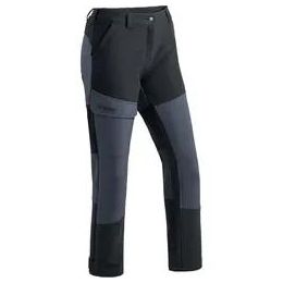 Outdoorhose Maier Sports "Fleeceflex W", Damen, Gr. 40, Normalgr&ouml;&szlig;en, schwarz, 92% Polyester, 8% Elasthan, Hosen Outdoorhose, robuste Damen Winter-Trekkinghose 4-Wege-Stretch